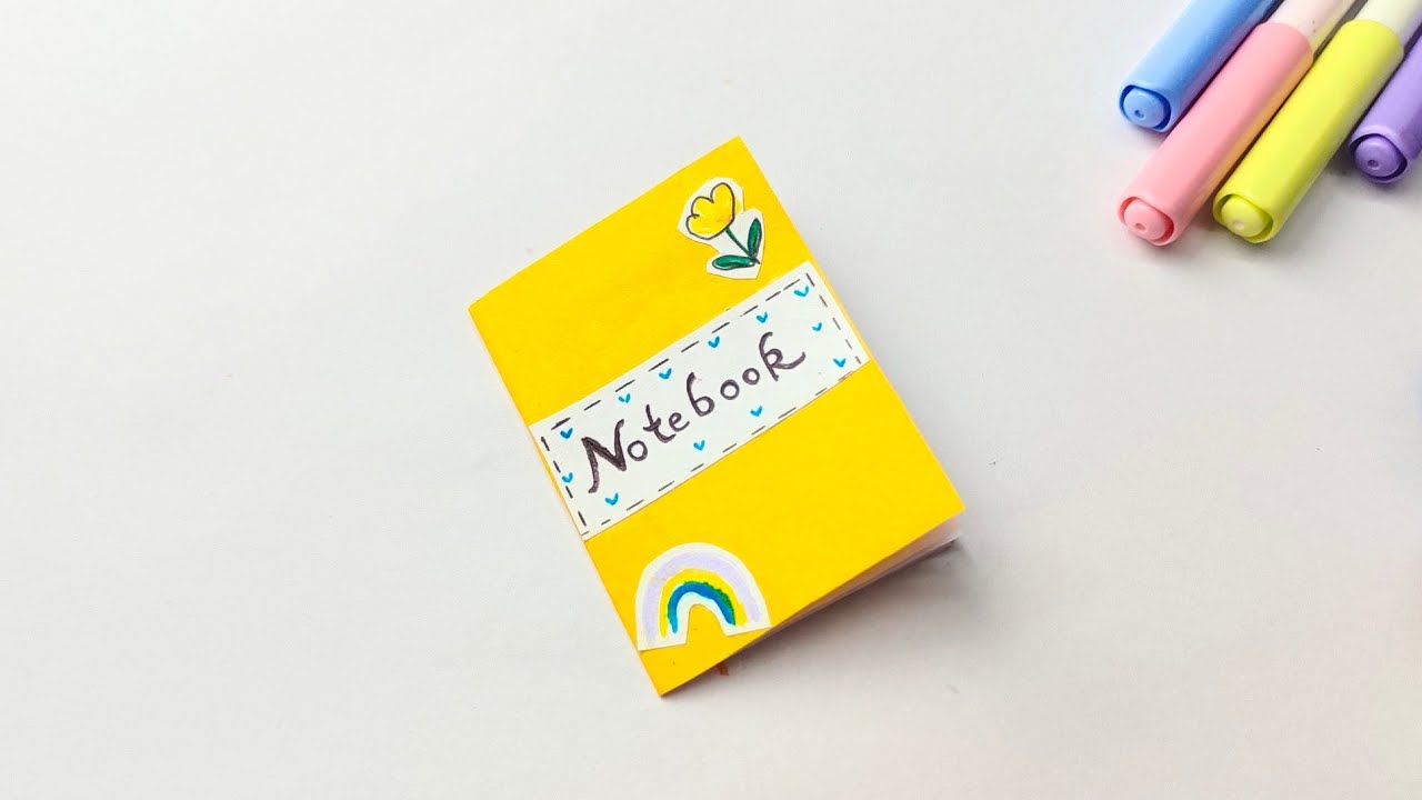 DIY Mini Notebook / DIY Notebook / TUTORIAL - YouTube
