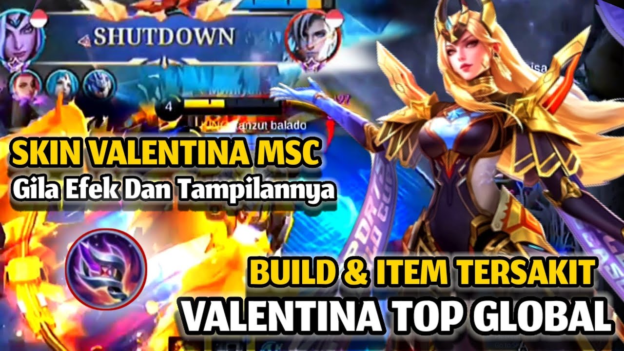 VALENTINA MSC SKIN! BUILD VALENTINA TERSAKIT 2024 GAMEPLAY MOBILE ...