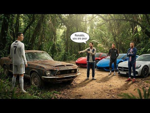  Messi, Neymar & Mbappé Laughed at Ronaldo for Being Poor… Then This Happened! 😳