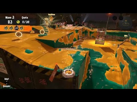 Splatoon 3- 3 Grizzco sloshers against Glowflies? This should be easy ...