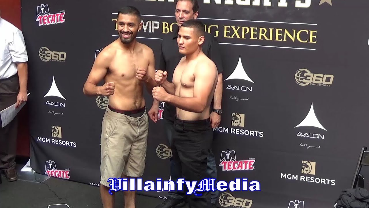 JONATHAN ESQUIVEL VS SERGIO GONZALEZ WEIGH IN; BOTH READY FOR 360 ...