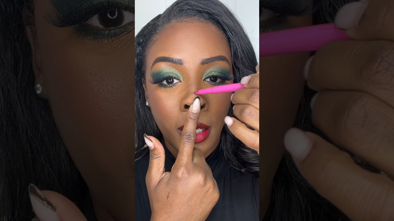 Button Nose Contour HACK😮👉🏾 #makeup #contour #makeuphack #makeuphacks ...