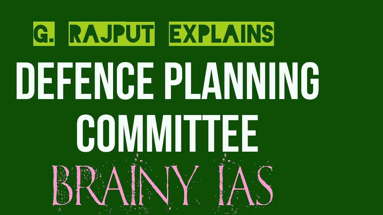 Defence planning committee - YouTube