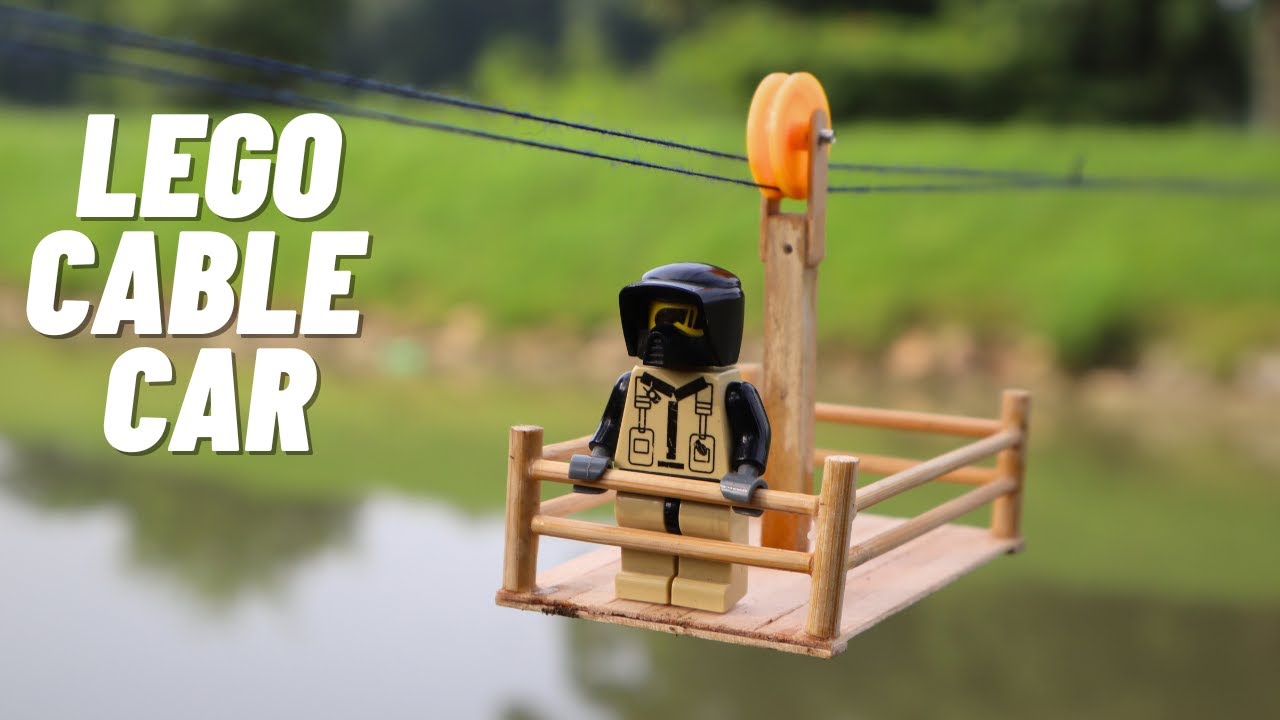 How to Make Lego Cable Car - Satisfying to Watch and Build - YouTube