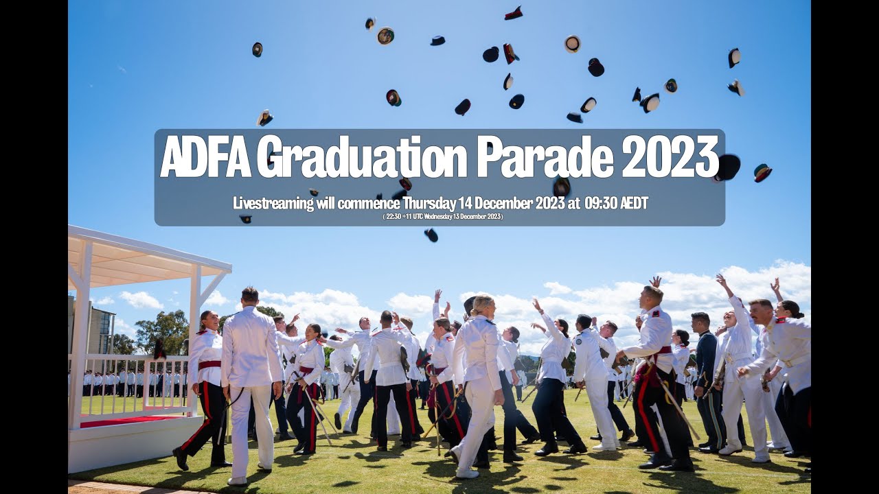 ADFA Graduation Parade 2023 - YouTube