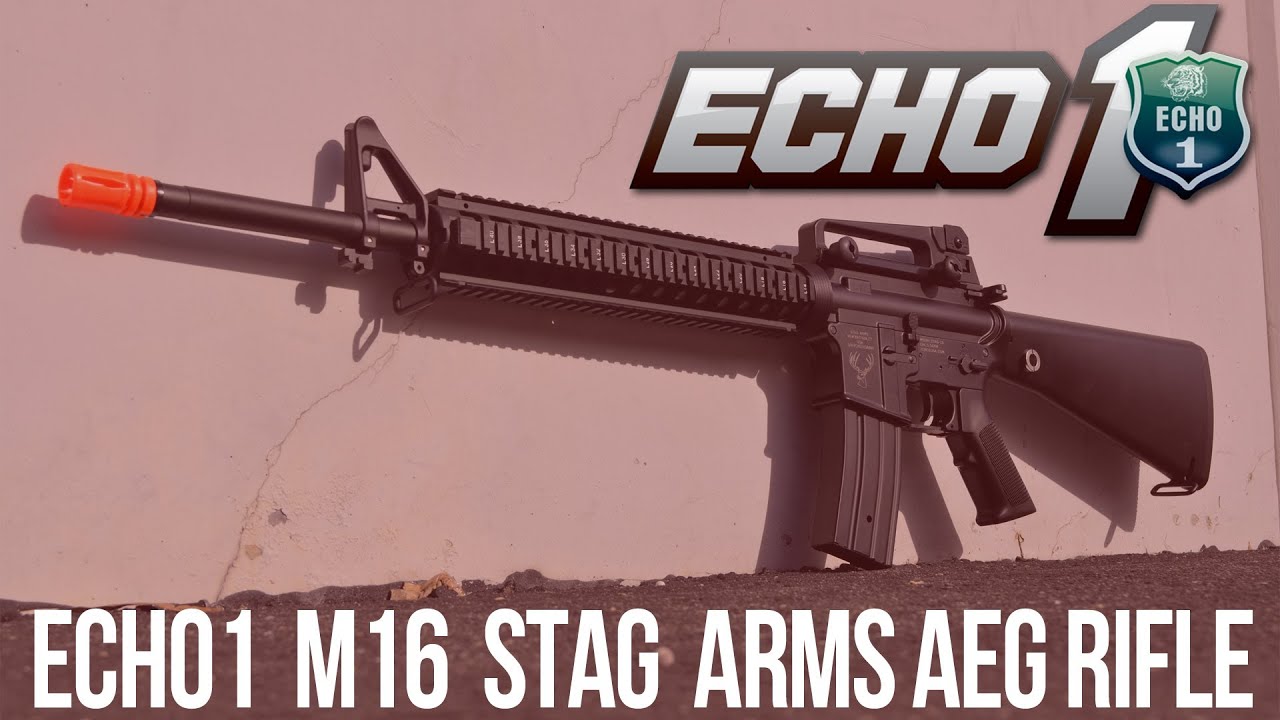 AirSplat OD - Echo1 Stag M16 DMR Airsoft AEG Gun Rifle Ep 130 - YouTube