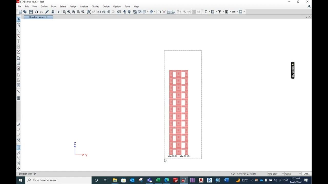 Auto Assign ETABS wall pier / Spandrel labels - YouTube