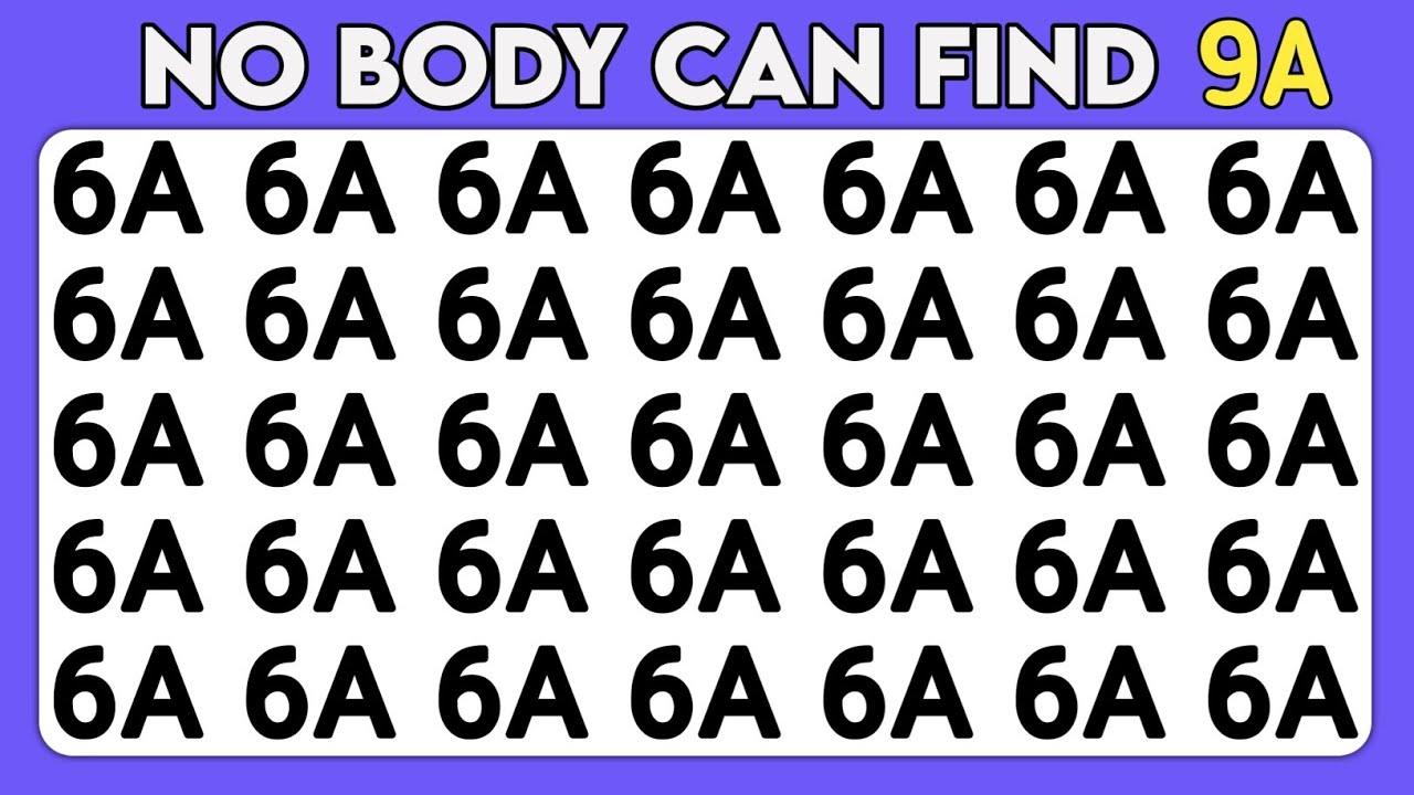 Find The Odd One Out | Open Challenge - Number and Letter edition ...