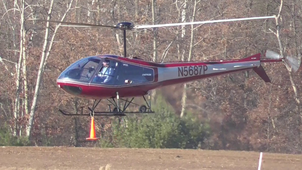 Enstrom Helicopter cone practice. - YouTube