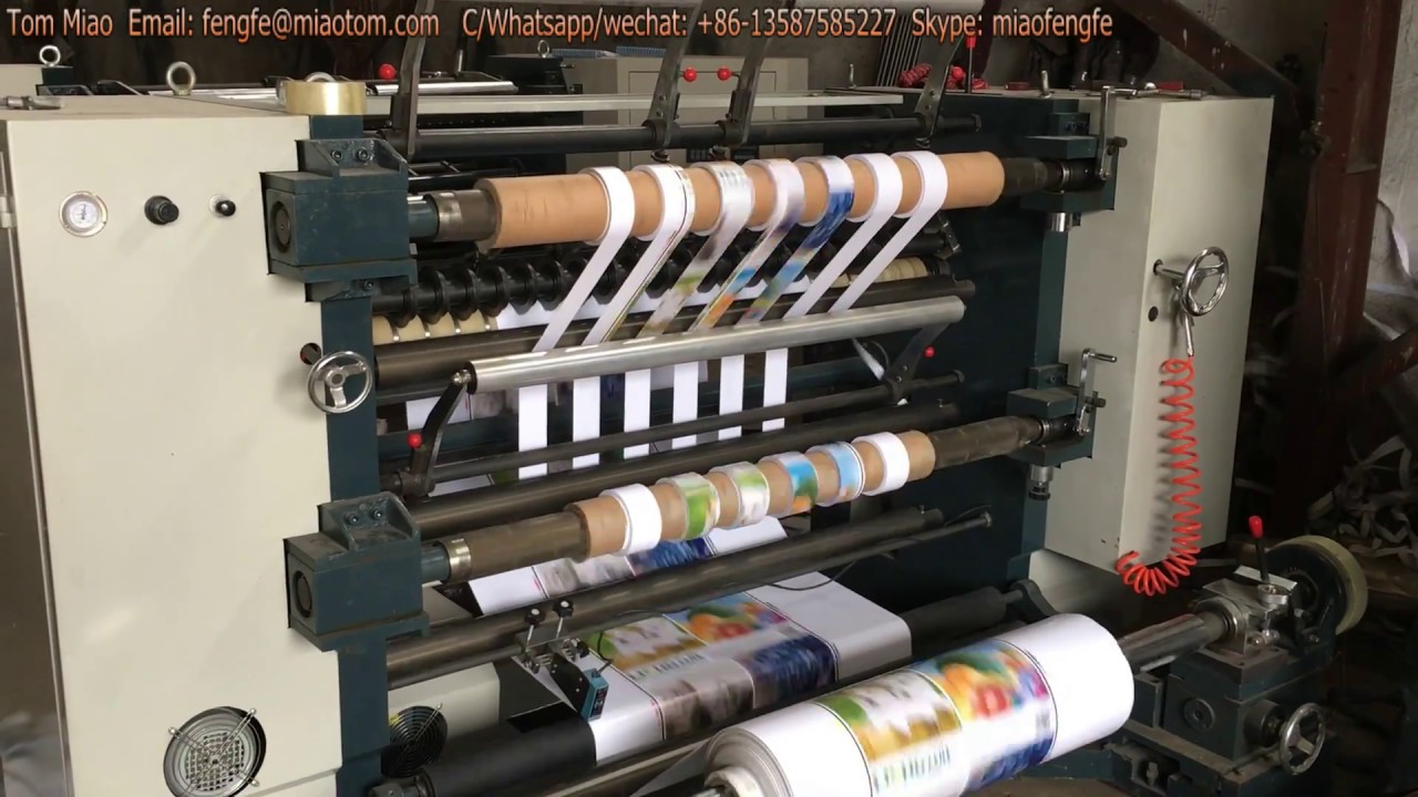 FQ-1100-1300L vertical film and paper roll slitting and rewinding ...