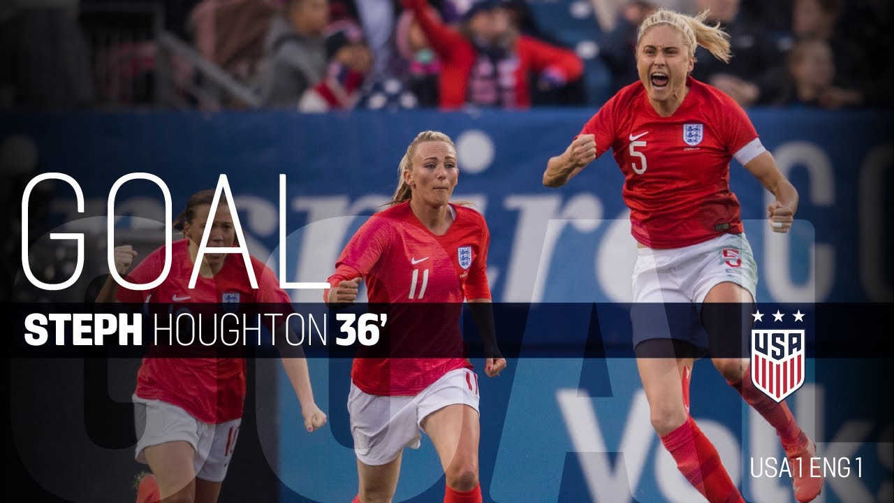WNT vs. England: Steph Houghton Goal - March 2, 2019 - YouTube