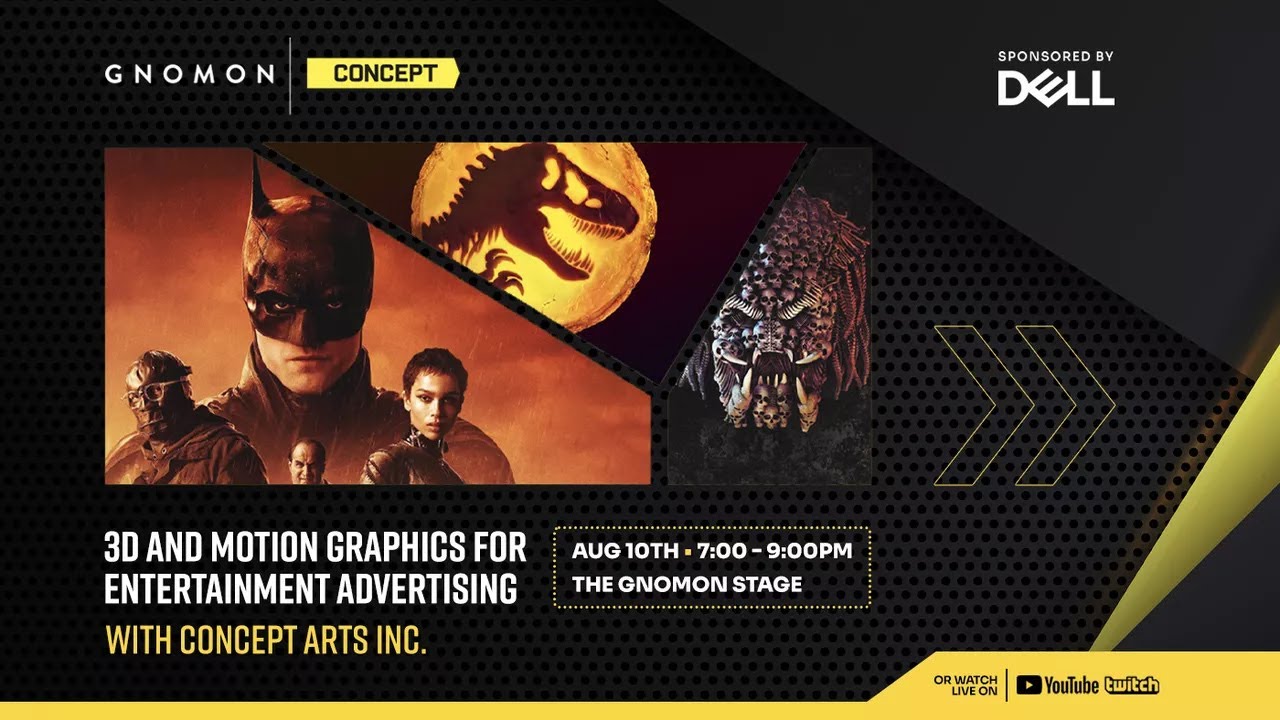 3D and Motion Graphics for Entertainment Advertising with Concept Arts ...