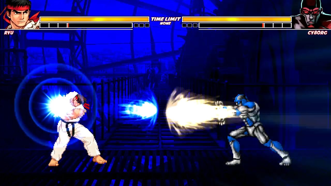Street Fighter Ryu VS Cyborg Insane Epic Fight - YouTube