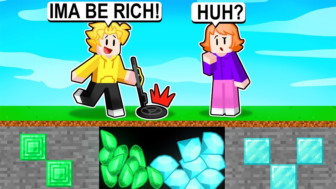 I Secretly Cheated Using New Op Metal Detector Kit Roblox Bedwars