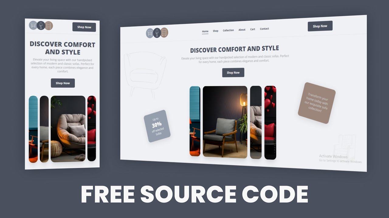 Hover Effect Website Using HTML CSS | Free Source Code | M.A Developer ...