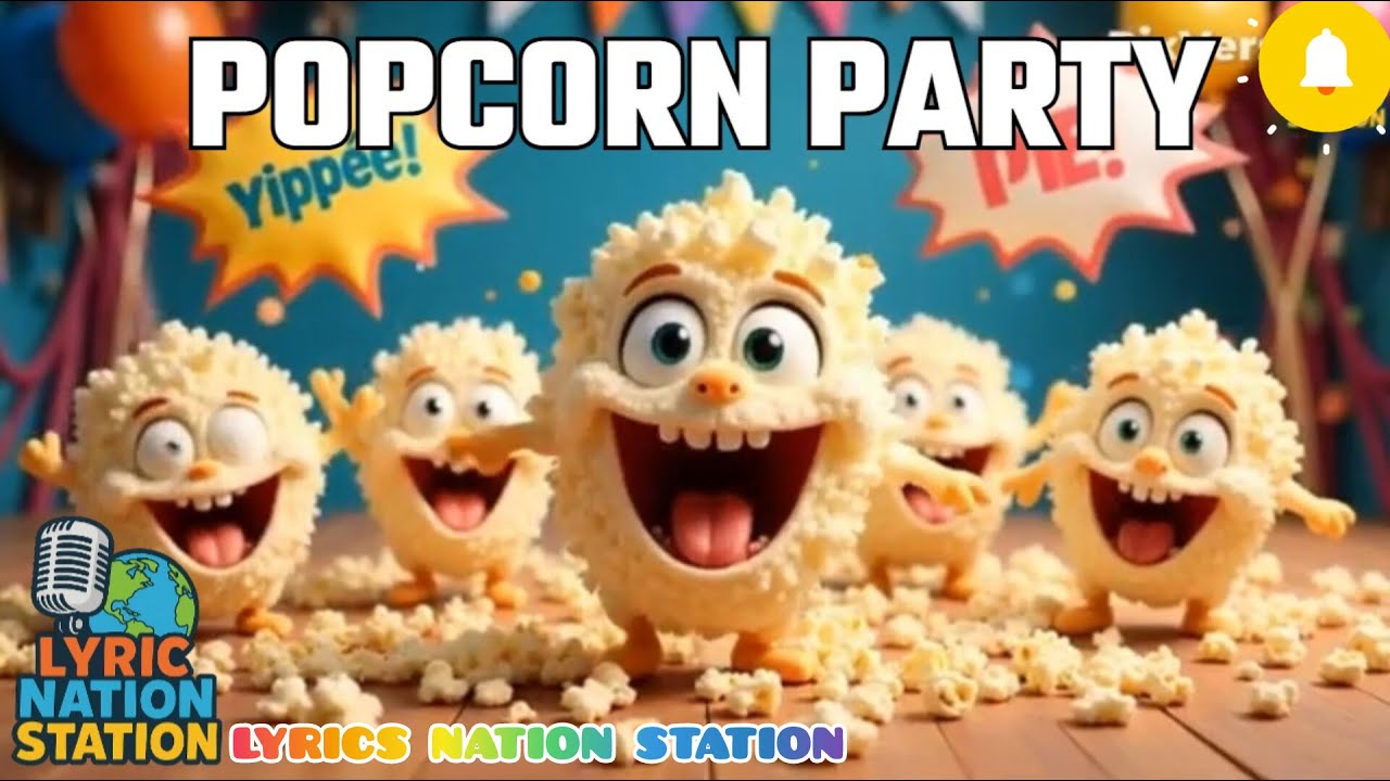 Popcorn Party | Hilarious Popcorn Cartoon Song for Kids! - YouTube