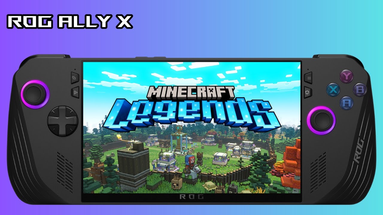 Asus Rog Ally X : Minecraft Legends Gameplay - YouTube