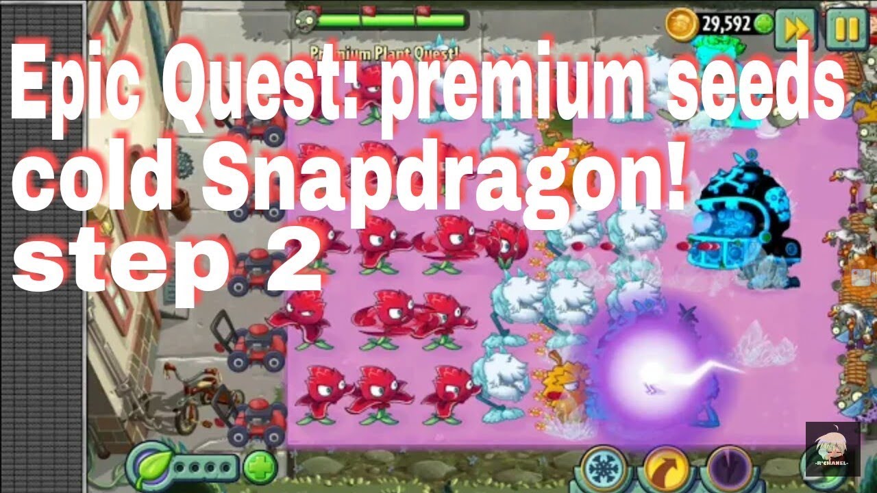Step 2 cold Snapdragon - Epic Quest: Premium seeds - YouTube