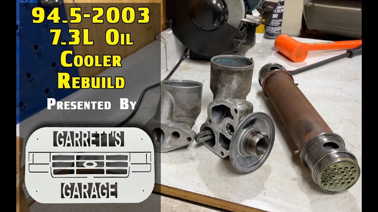 94-03 OBS or SD Powerstroke Oil Cooler Rebuild - YouTube