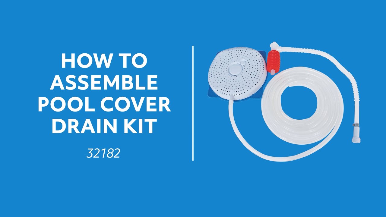 How To Assemble Pool Cover Drain Kit - YouTube