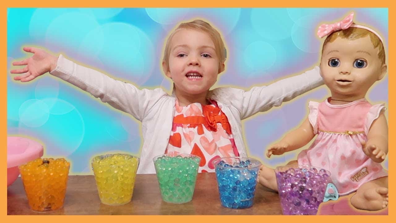 LEARN COLORS WITH ORBEEZ WATER BEADS | Character Surprise in color cups ...