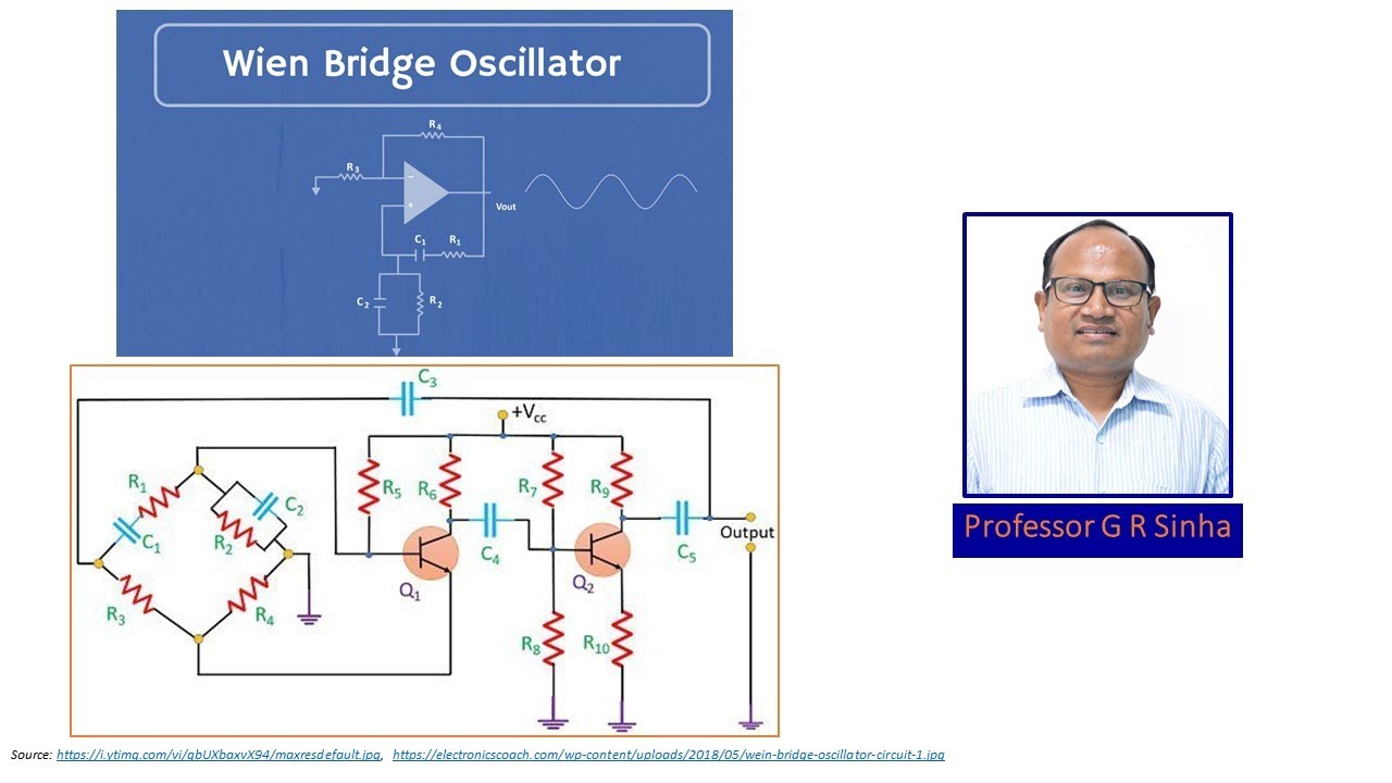 Wein's Bridge Oscillator - YouTube