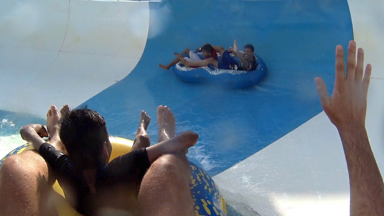 Cyclone Slide at Wet N Joy Water Park - YouTube