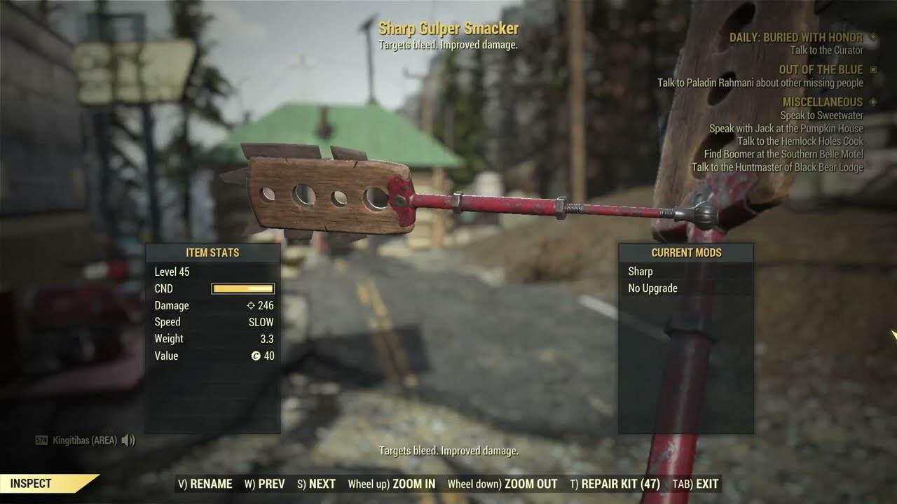 Fallout 76 New Upcoming Weapons Gulper Smacker and The Debilitator Full ...