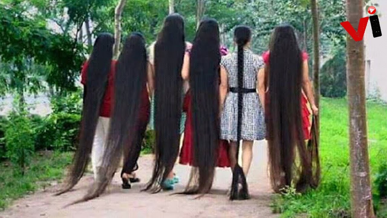 10 People With Ridiculously Long Hair - YouTube