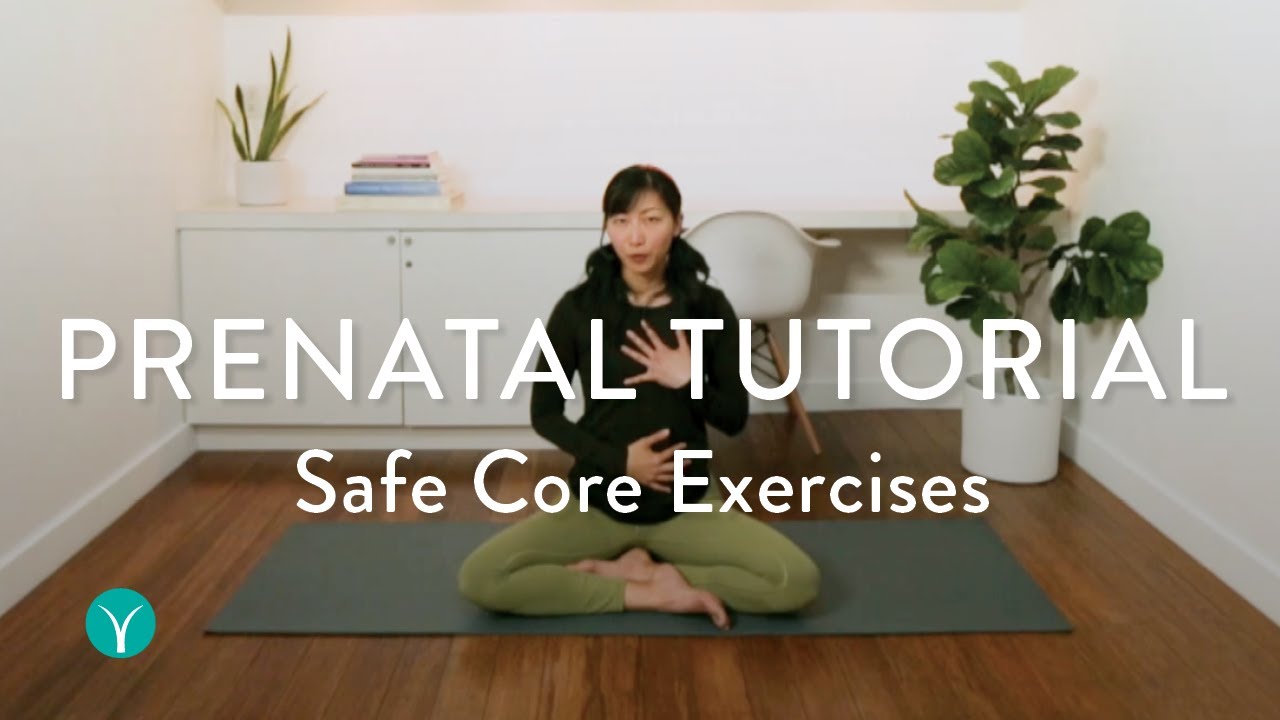 Prenatal Core Strengthening Exercises | Pregnancy Core Breathing - YouTube