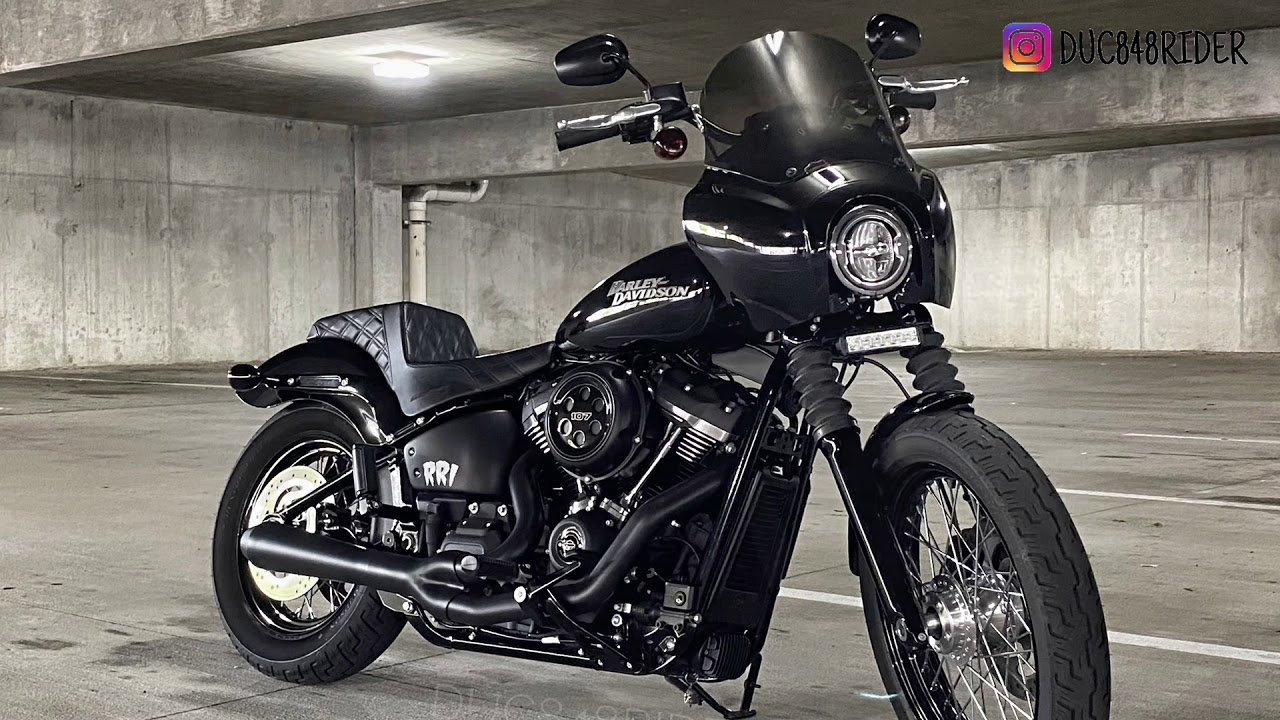 FXBB street bob softail Harley - YouTube