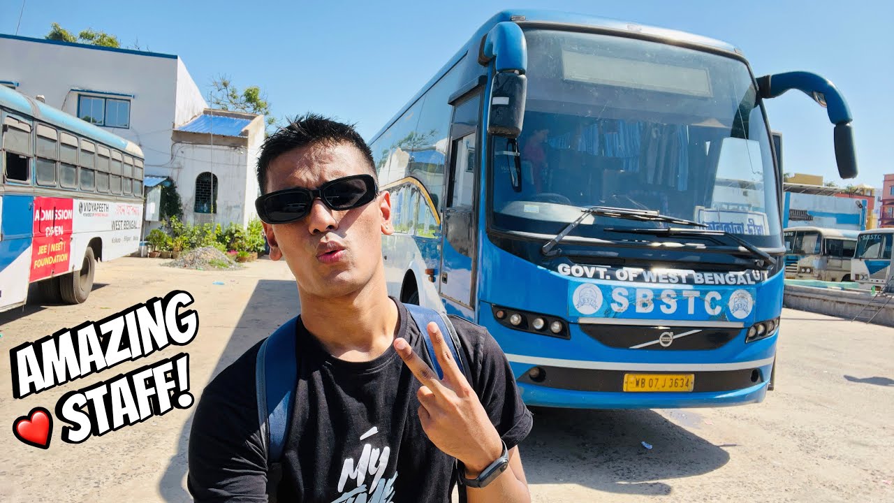200KM. On SBSTC Volvo B9R 🤩 ️|| Digha To Kolkata - YouTube
