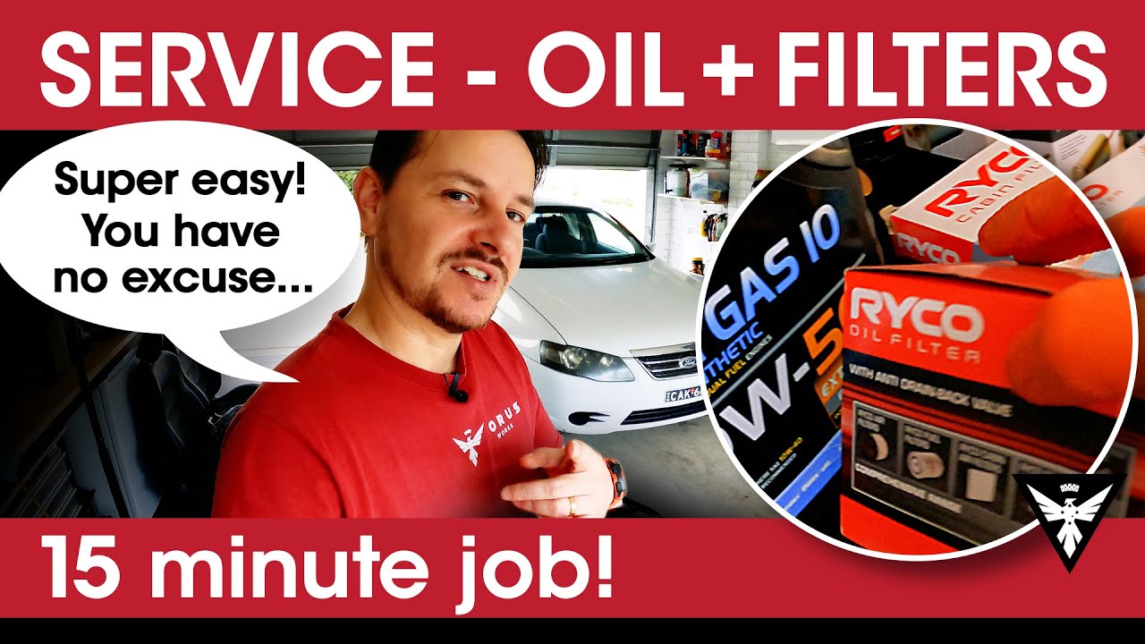 Oil Change and Filter Service - BA BF Ford Falcon - Easy DIY at Home ...