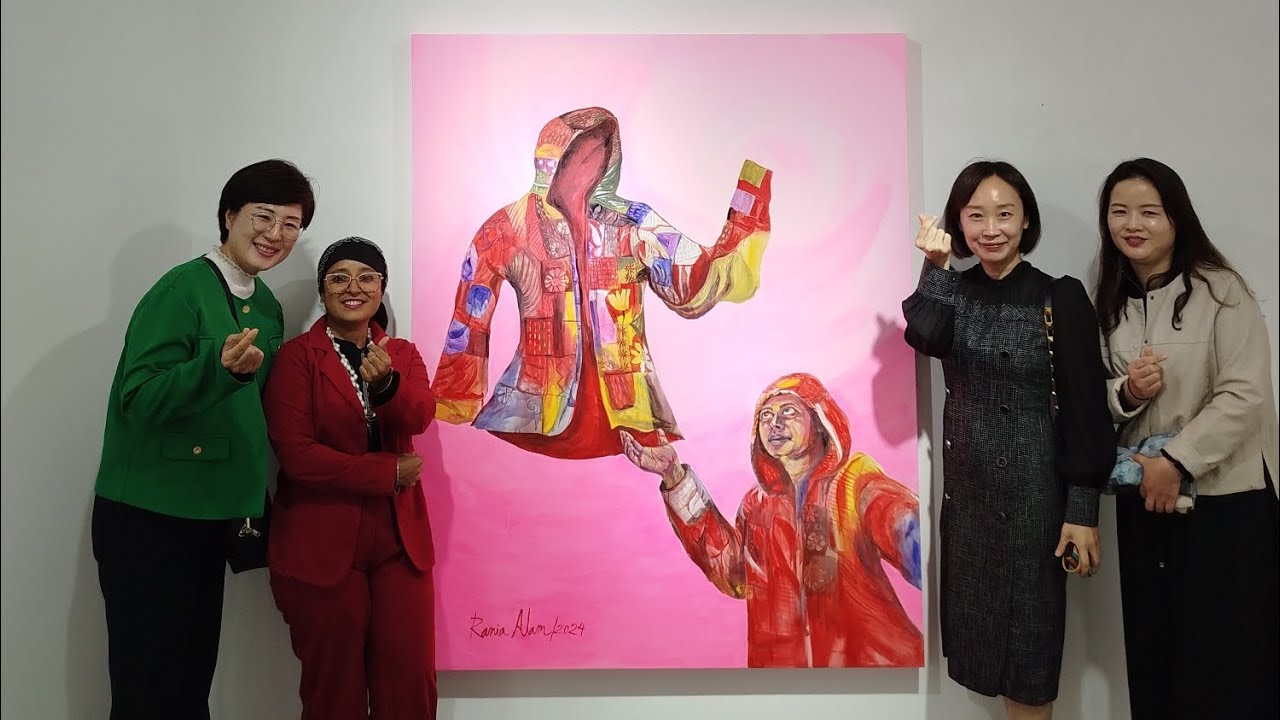 Solo art exhibition by Artist Rania Alam @Wooma art museum,South Korea ...