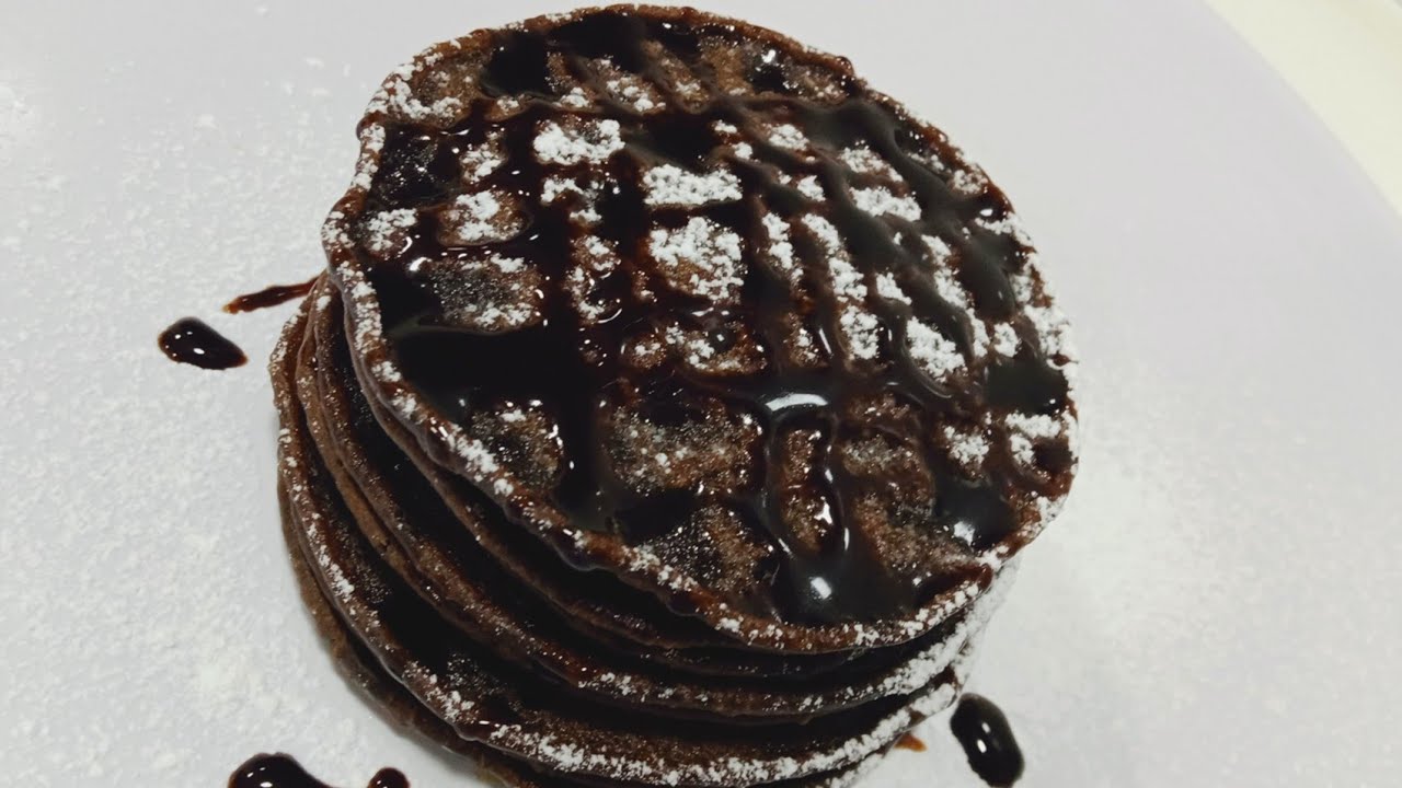 CHOCOLATE PAN CAKE RECIPE || PANCAKES || HOMEMADE CHOCOLATE PANCAKES ...
