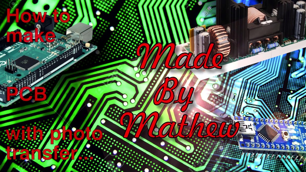 How to make perfect PCB with positive photo transfer - YouTube
