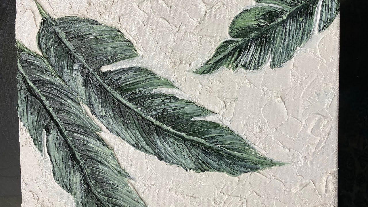 Textured Art / Wall Art with Acrylic Wall Putty - YouTube
