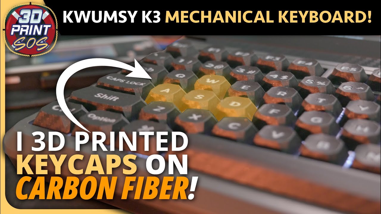 I 3D Printed Keycaps for my Mechanical Keyboard - Kwumsy K3 - YouTube