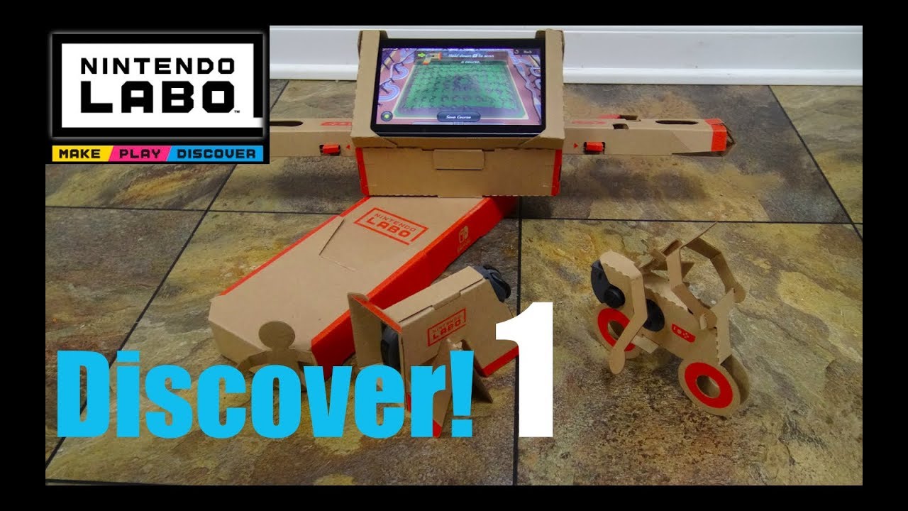 Nintendo Labo - Discover the Motorbike! (Part 1) - YouTube