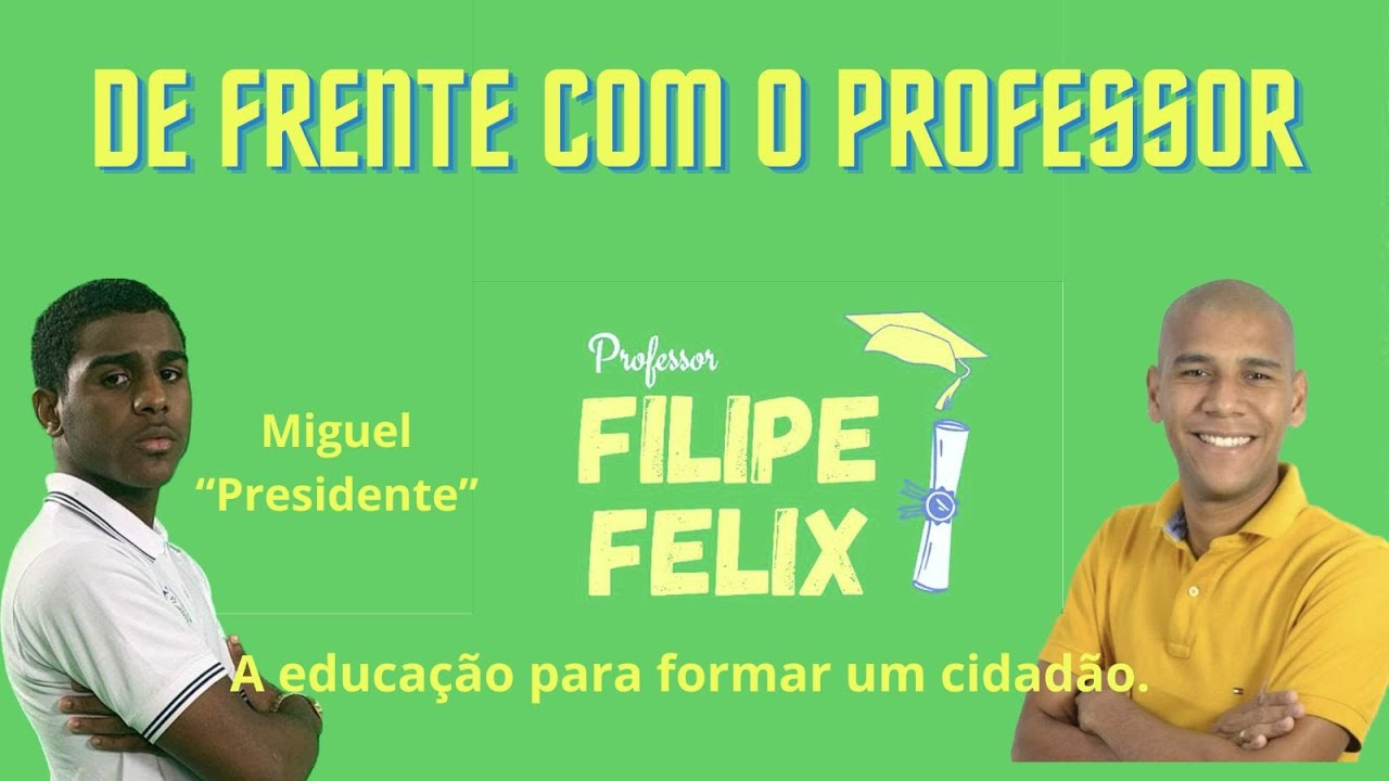 DE FRENTE COM O PROFESSOR Filipe Felix 06/12/23 #filipefelix - YouTube