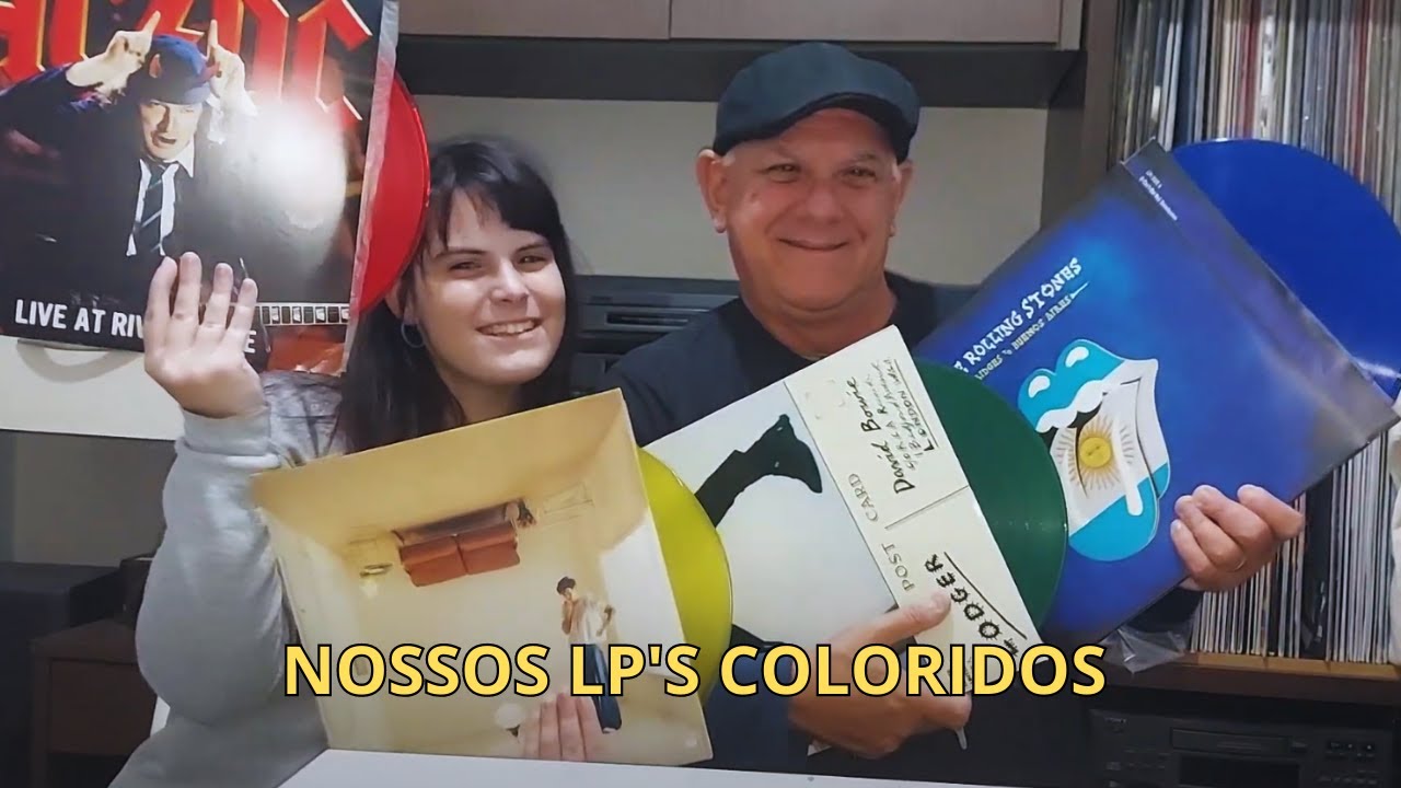 NOSSOS DISCOS DE VINIL COLORIDOS - YouTube
