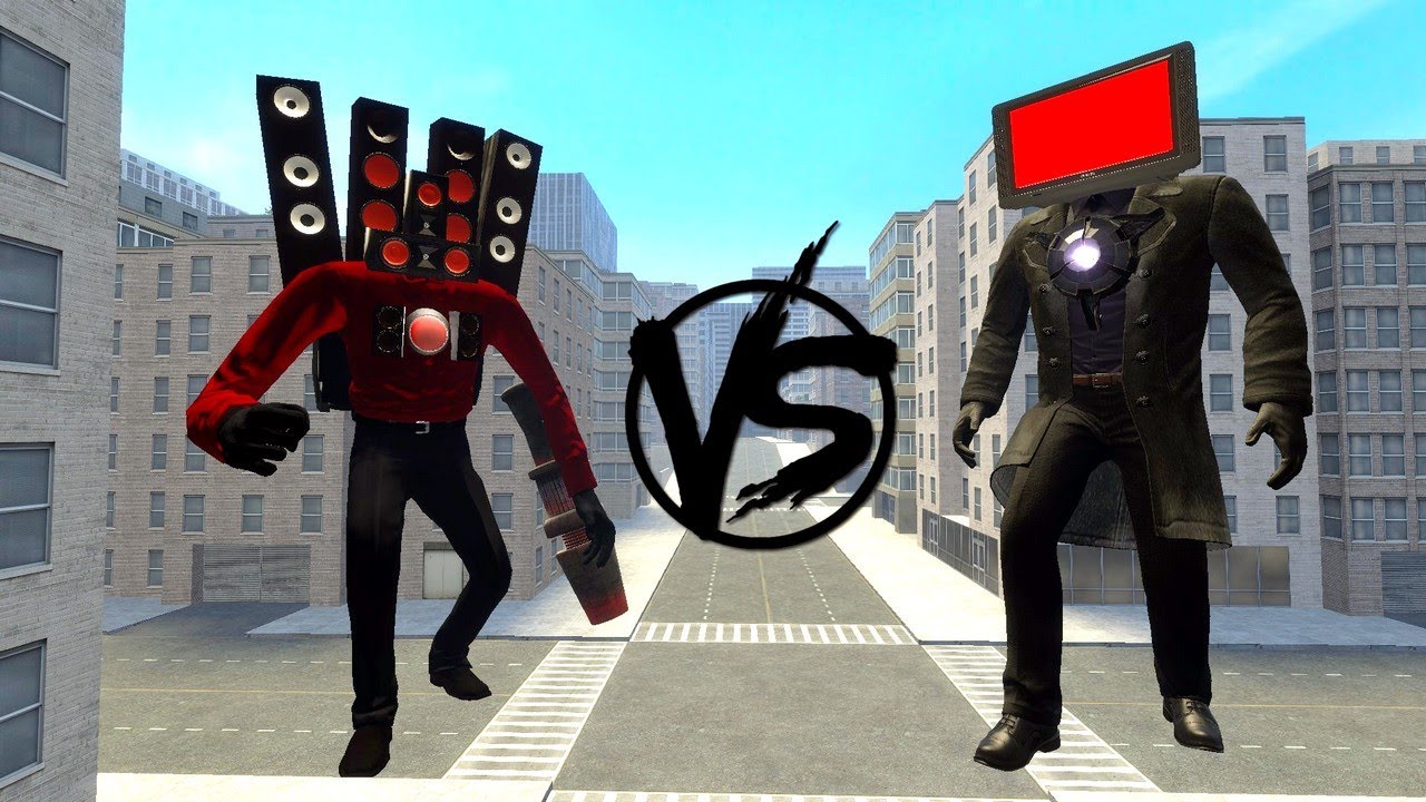 TV MAN BOSS VS SPEAKER MAN BOSS In Garrys Mod - YouTube