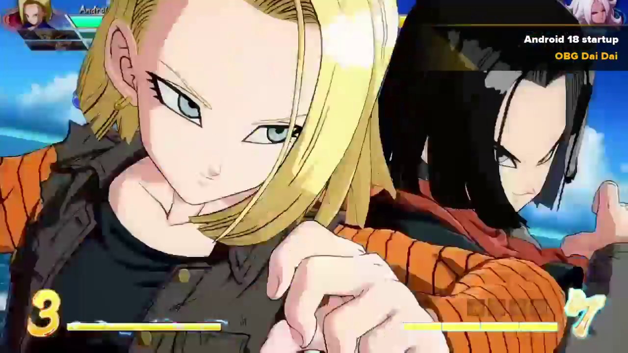 Dragonball Fighterz: Android 18 combo, 17 in for the clutch - YouTube