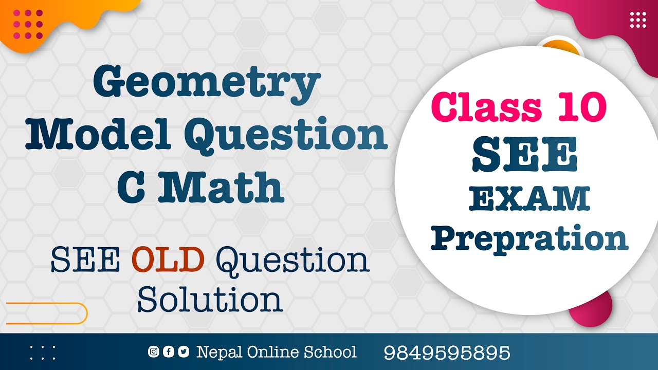 Geometry See model question Math | class 10 Math | SEE Math Important ...