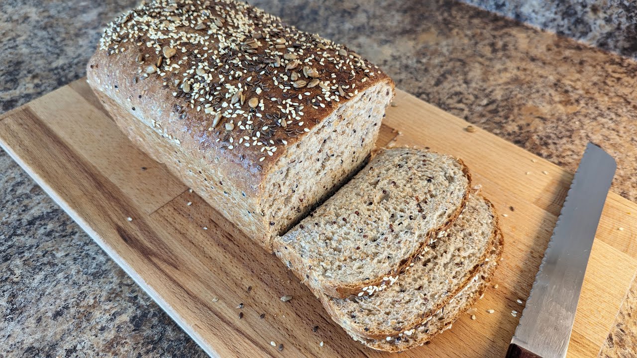 No-egg Multigrain Whole Wheat Bread - YouTube