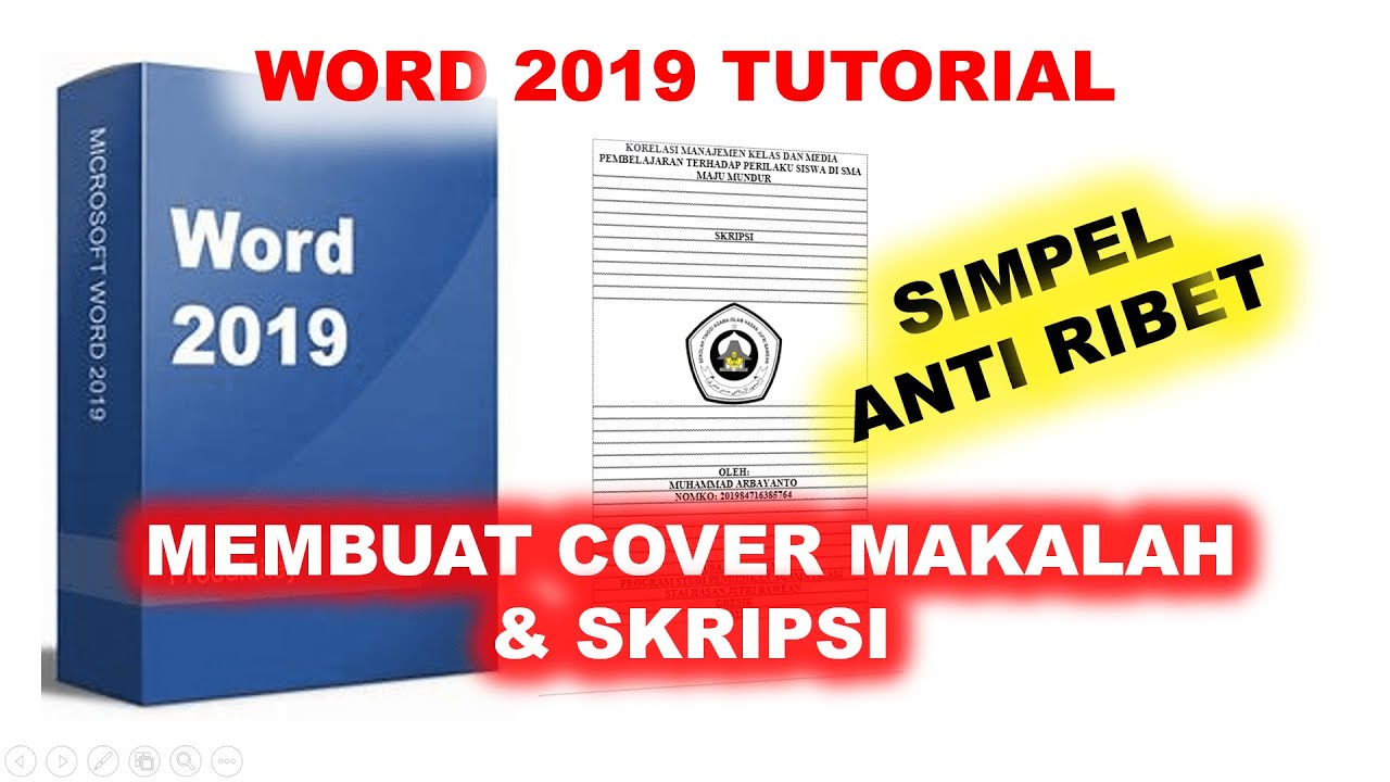 CARA MEMBUAT COVER MAKALAH PROPOSAL & SKRIPSI YANG BENAR - YouTube