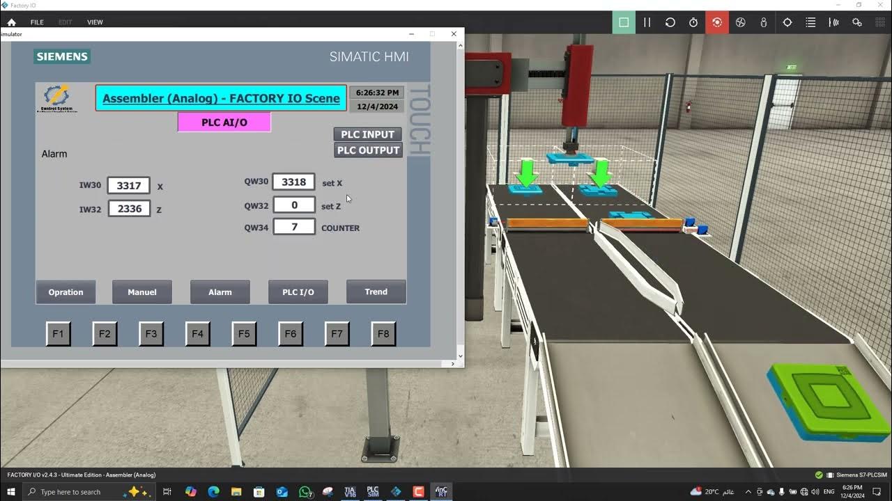 Assembler Analog FACTORY IO Scene - YouTube