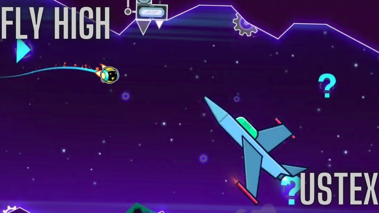 "Fly High" by UsteX [100%] (Harder) | Geometry Dash - YouTube