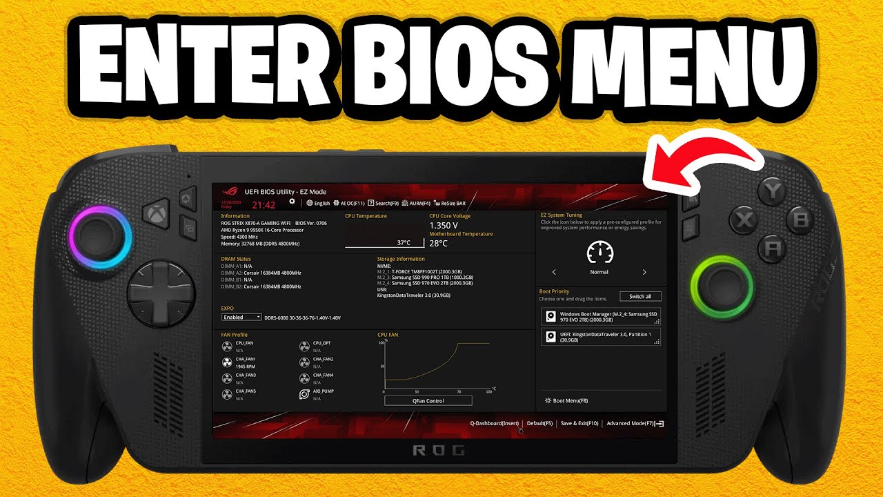 How To Enter BIOS Menu on ROG Xbox Ally X - Fastest Guide - YouTube