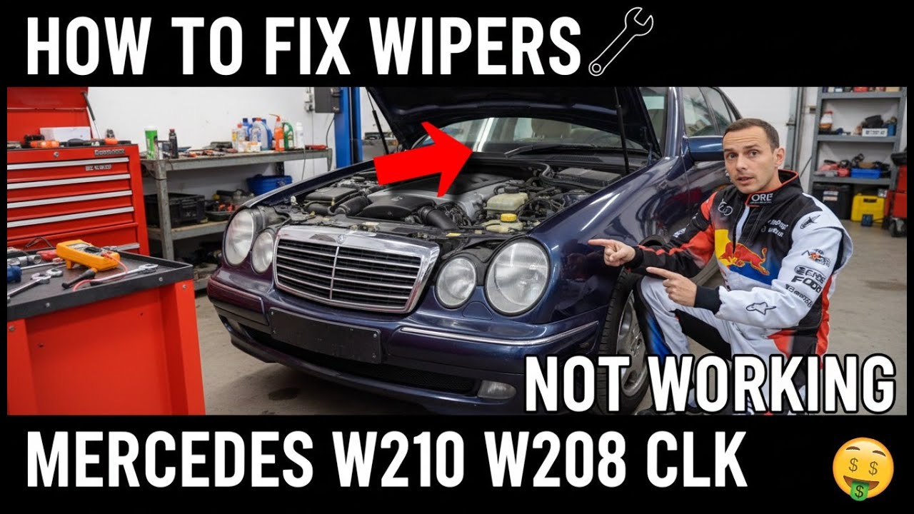 How to Fix Wipers Not Working Mercedes W210 W208 CLK | Windshield Wiper ...